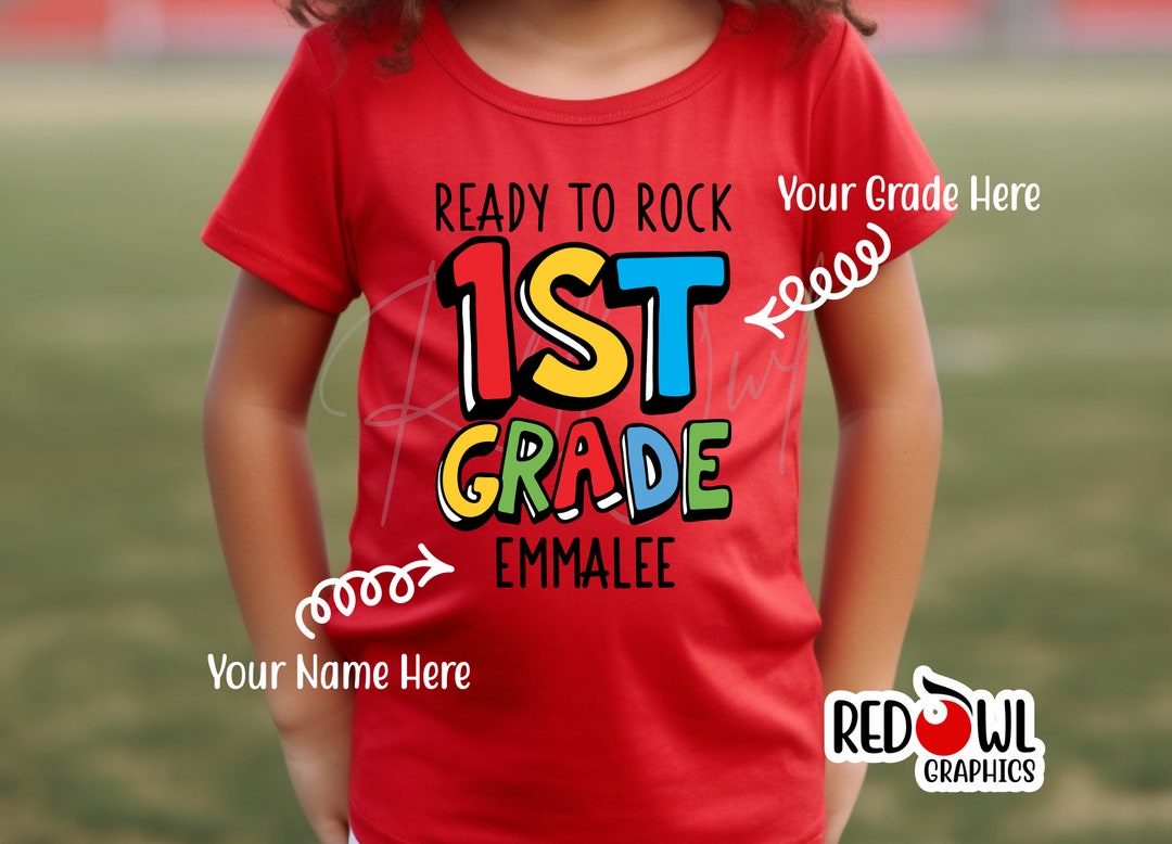 1st Grade, 2nd Grade, 3rd Grade, Pre-k, Grade, Kindgergarten, Shirt, T ...