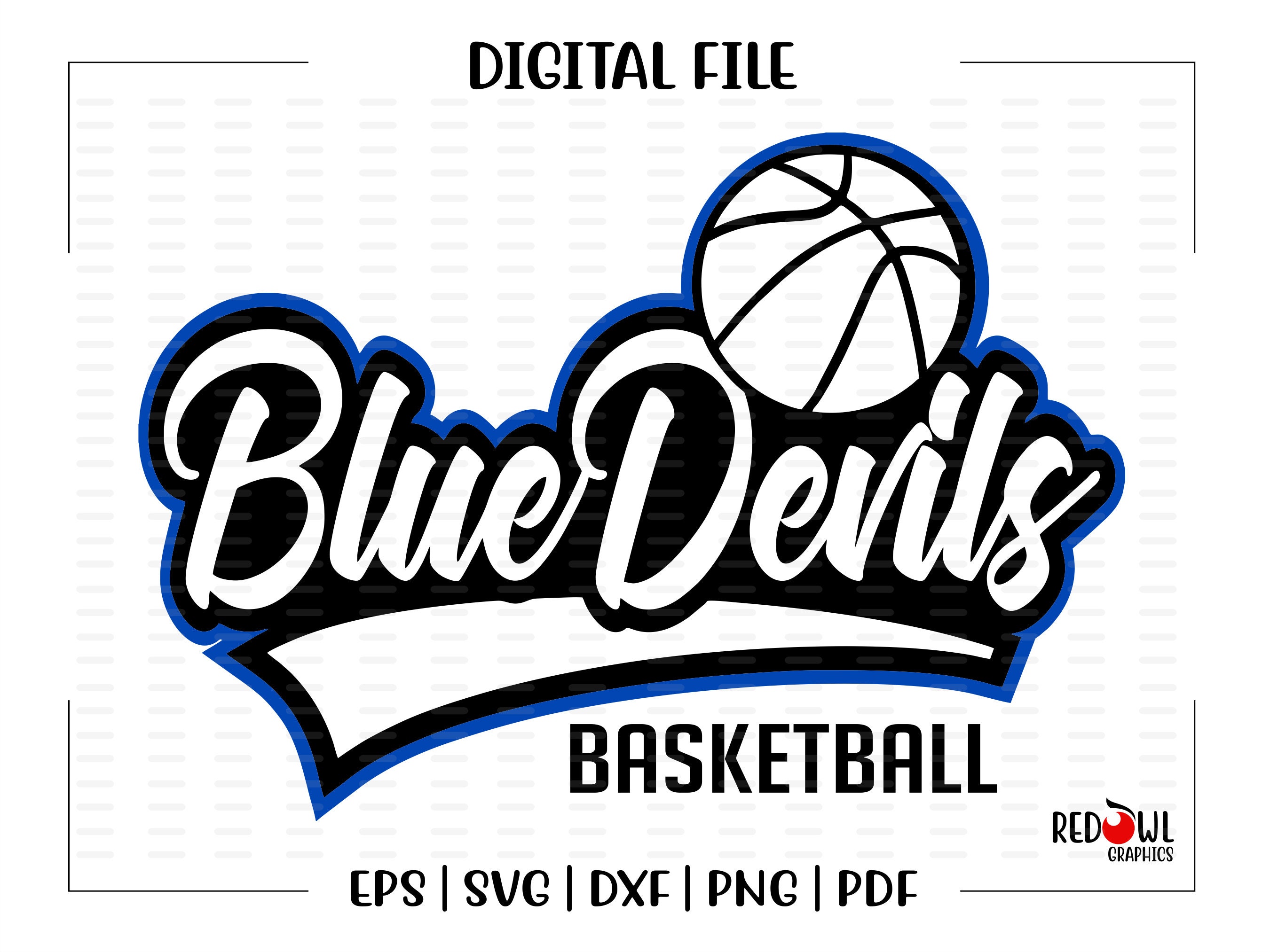 Basketball Svg Blue Devil Basketball Blue Devil Devil | Etsy