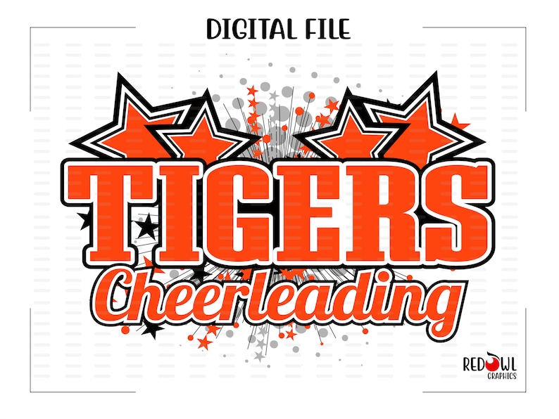 Tiger Tigers Cheerleading Cheer Cheerleading Png Tigers - Etsy