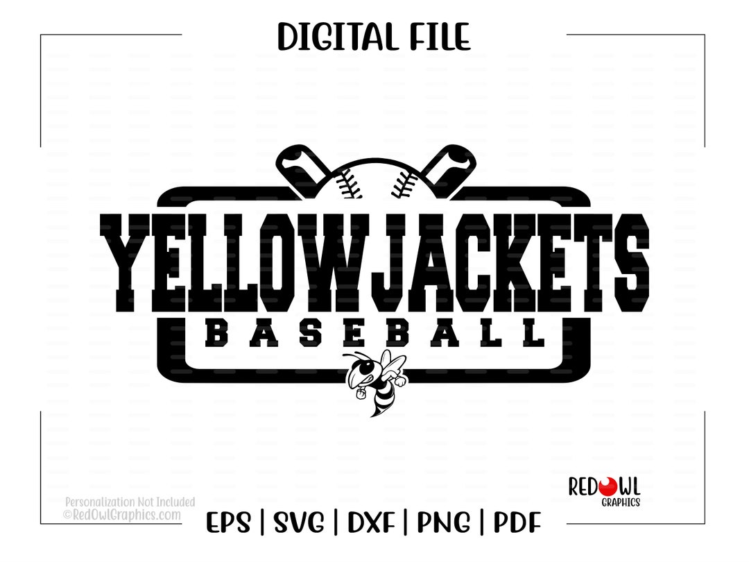 Baseball Svg, Yellowjacket Baseball, Yellowjacket, Baseball, Jacket ...