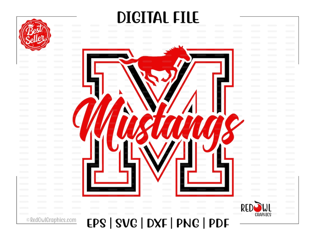 Mustangs Svg, Mustang Svg, Mustang, Mustangs, Clipart, Vector, Team ...