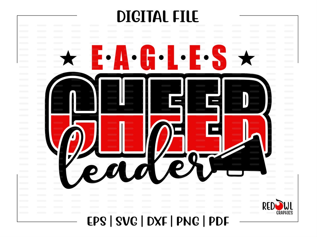Cheerleader Svg, Cheerleading Svg, Eagle, Eagles, Cheer, Cheerleader ...