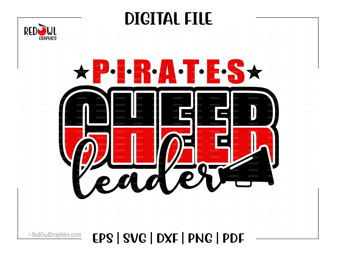 Cheerleader Svg, Cheer Svg, Pirate, Pirates, Cheer, Cheerleading ...