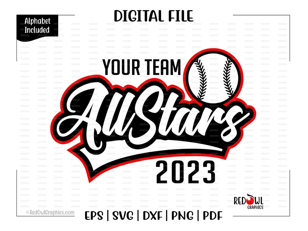 All Star Svg, All-star Svg, Baseball Svg, Baseball, All Stars, All ...
