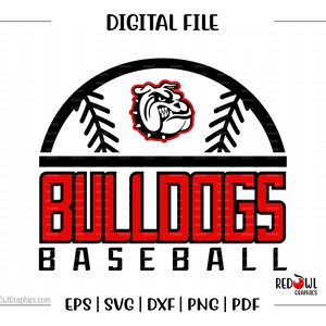 Baseball Svg, Bulldog Baseball Svg, Bulldog, Bulldogs, Baseball, Svg ...