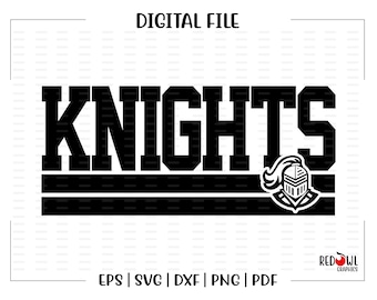 Knights PNG Cheetah Print School Spirit Team Spirit - Etsy