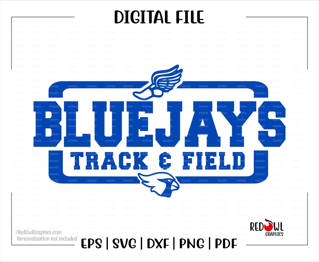 Track Svg, Bluejay Track Svg, Bluejay, Bluejays, Track, Field, Svg, Dxf ...