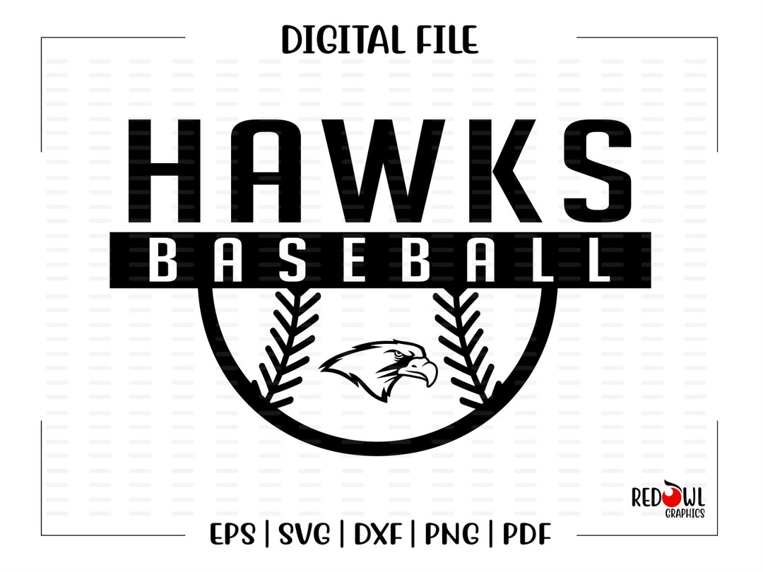 Baseball Svg, Hawk Baseball Svg,hawk, Hawks, Baseball, Svg, Dxf, Eps ...