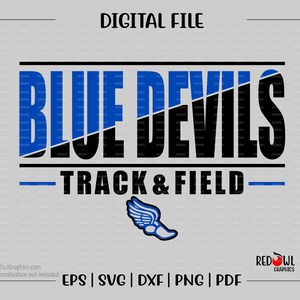Blue Devil Track Svg, Track Svg, Blue Devil, Devil, Track, Ball, Svg ...