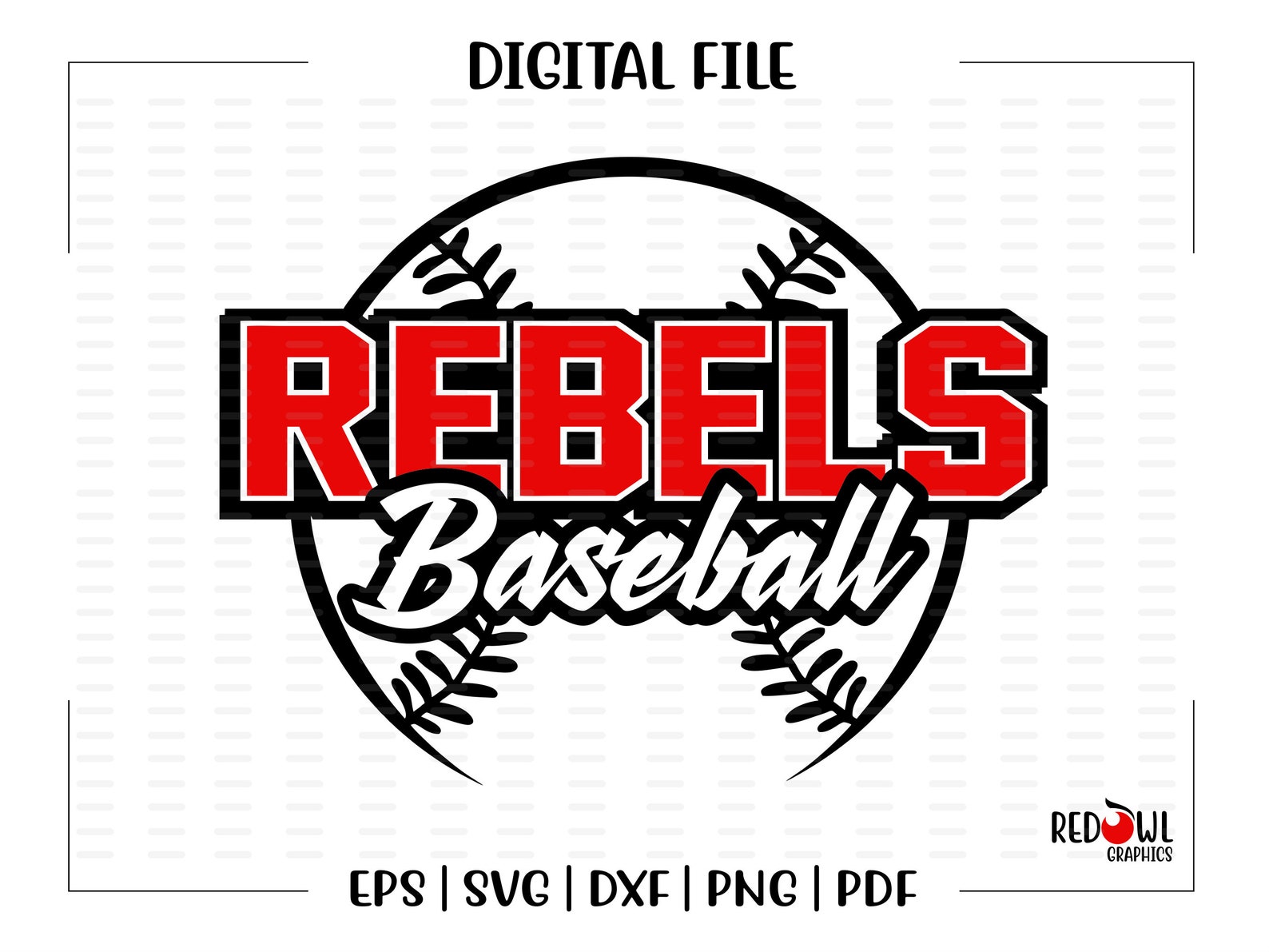 Baseball Svg Rebel Baseball Svg Rebel Rebels Baseball | Etsy