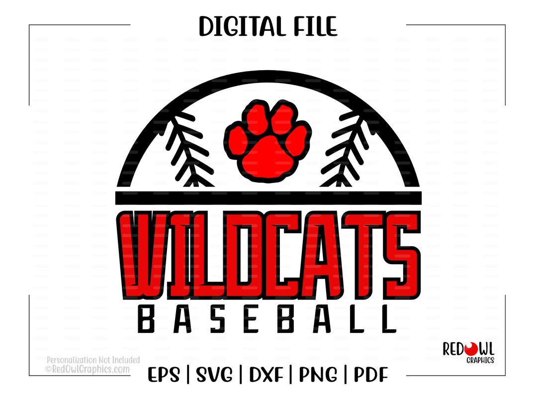 Baseball Svg, Wildcat Baseball Svg, Wildcat, Wildcats, Baseball, Svg ...