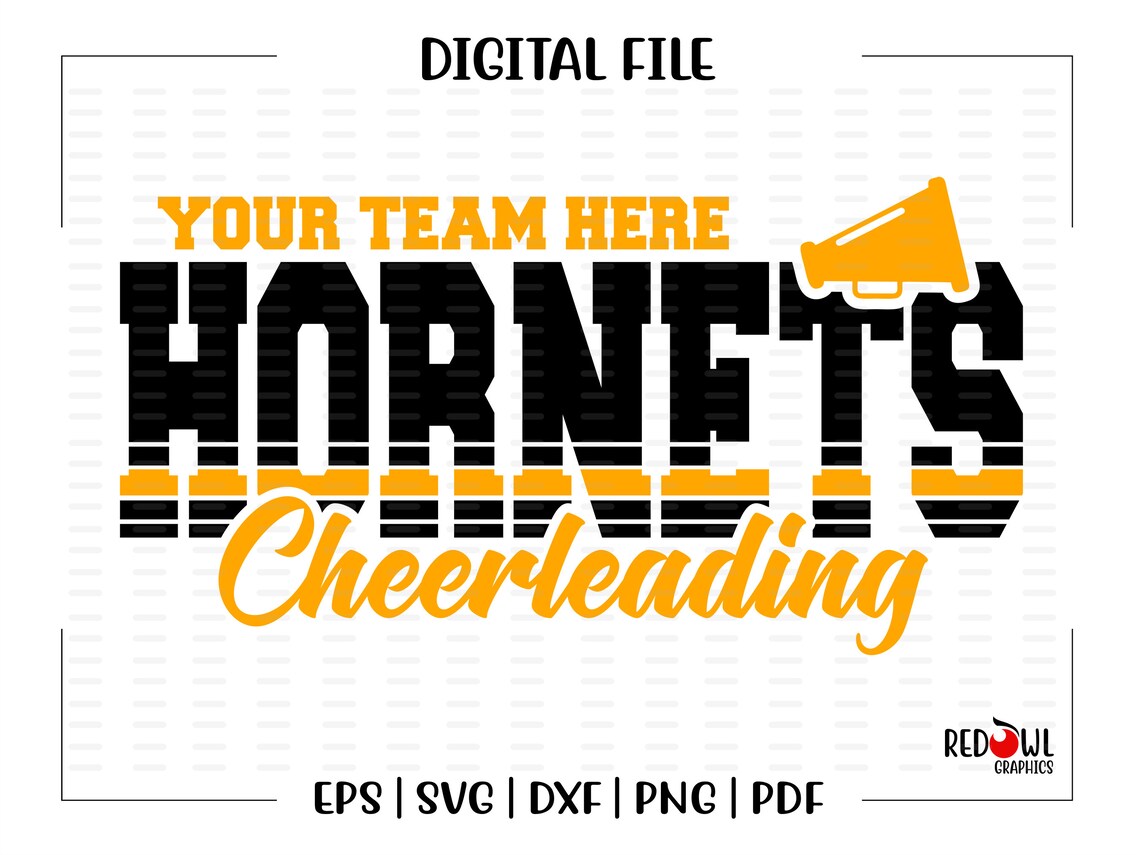 Cheerleading Svg, Hornet Cheerleading Svg, Hornet, Hornets ...