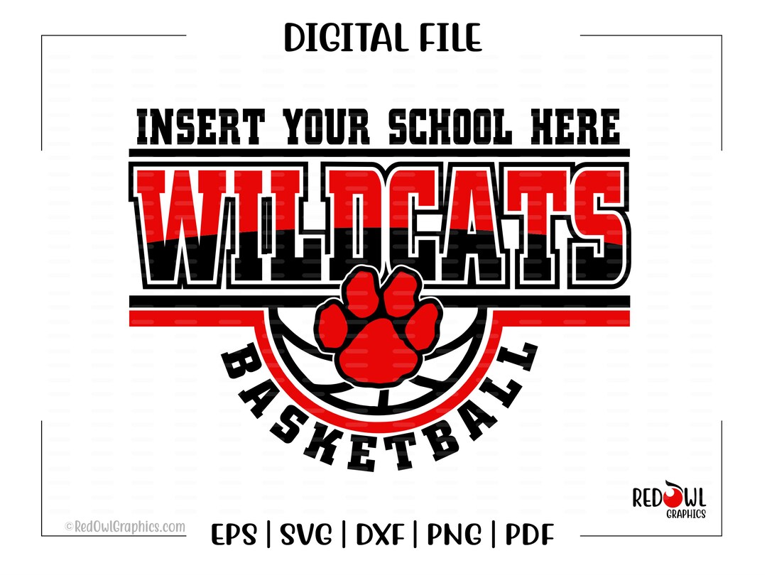 Basketball Svg, Wildcat Basketball Svg, Wildcat, Wildcats Svg ...