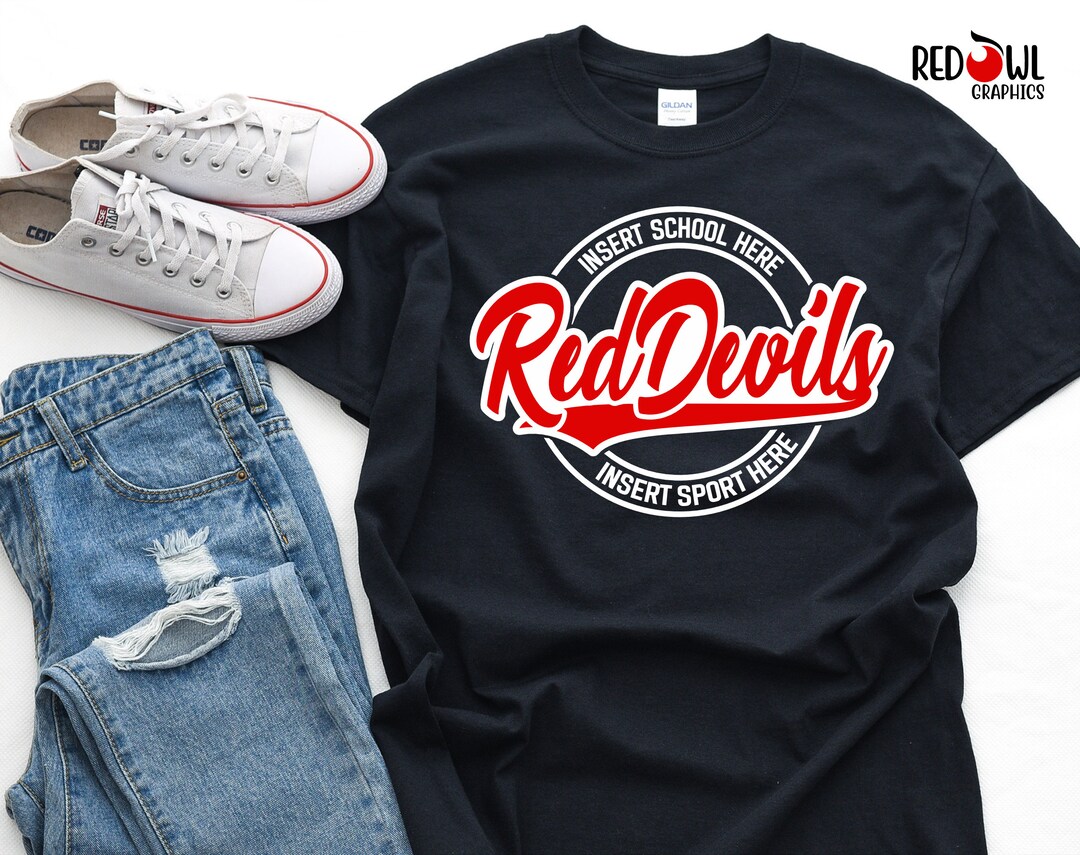 Red Devils Shirt Red Devil T-shirt Devil T-shirt - Etsy