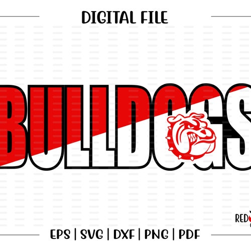Bulldogs Typography PNG - Etsy