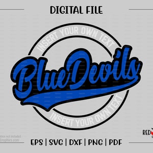 Blue Devil Svg, Devils Svg, Blue Devil, Blue Devils, Devil, Svg, Dxf ...