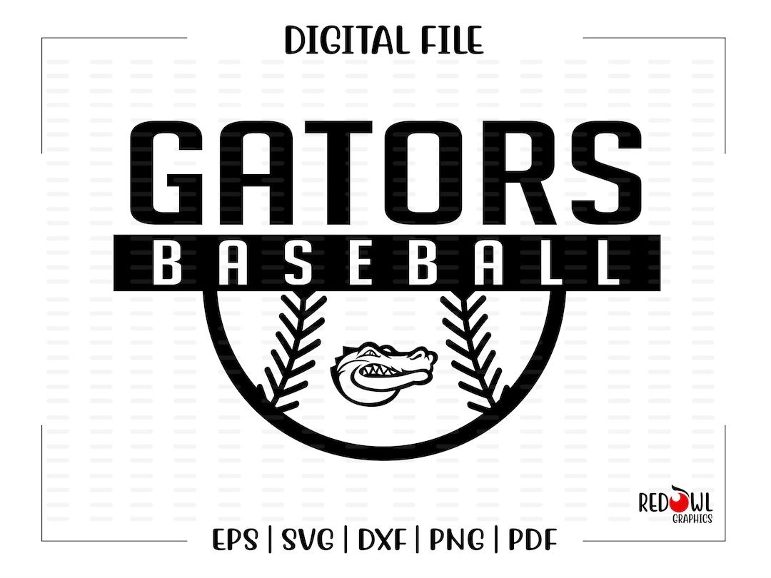 Baseball Svg, Gator Baseball Svg, Gator, Gators, Baseball, Svg, Dxf ...