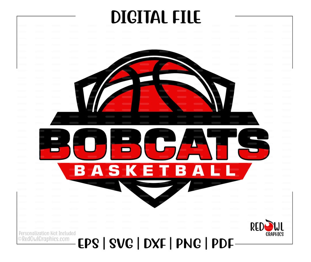 Basketball Svg, Bobcat Basketball Svg, Bobcat, Bobcats, Basketball, Svg ...