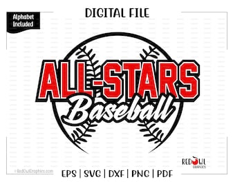 All Star Svg, All-star Svg, Baseball Svg, Baseball, All Stars, All ...