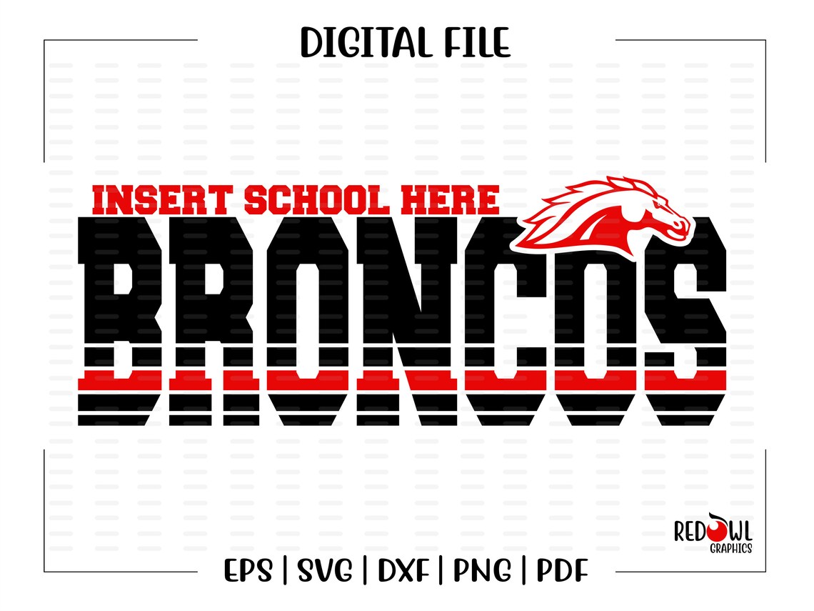 Bronco Svg, Broncos Svg, Bronco, Broncos, Clipart, Design, Mascot, Svg ...