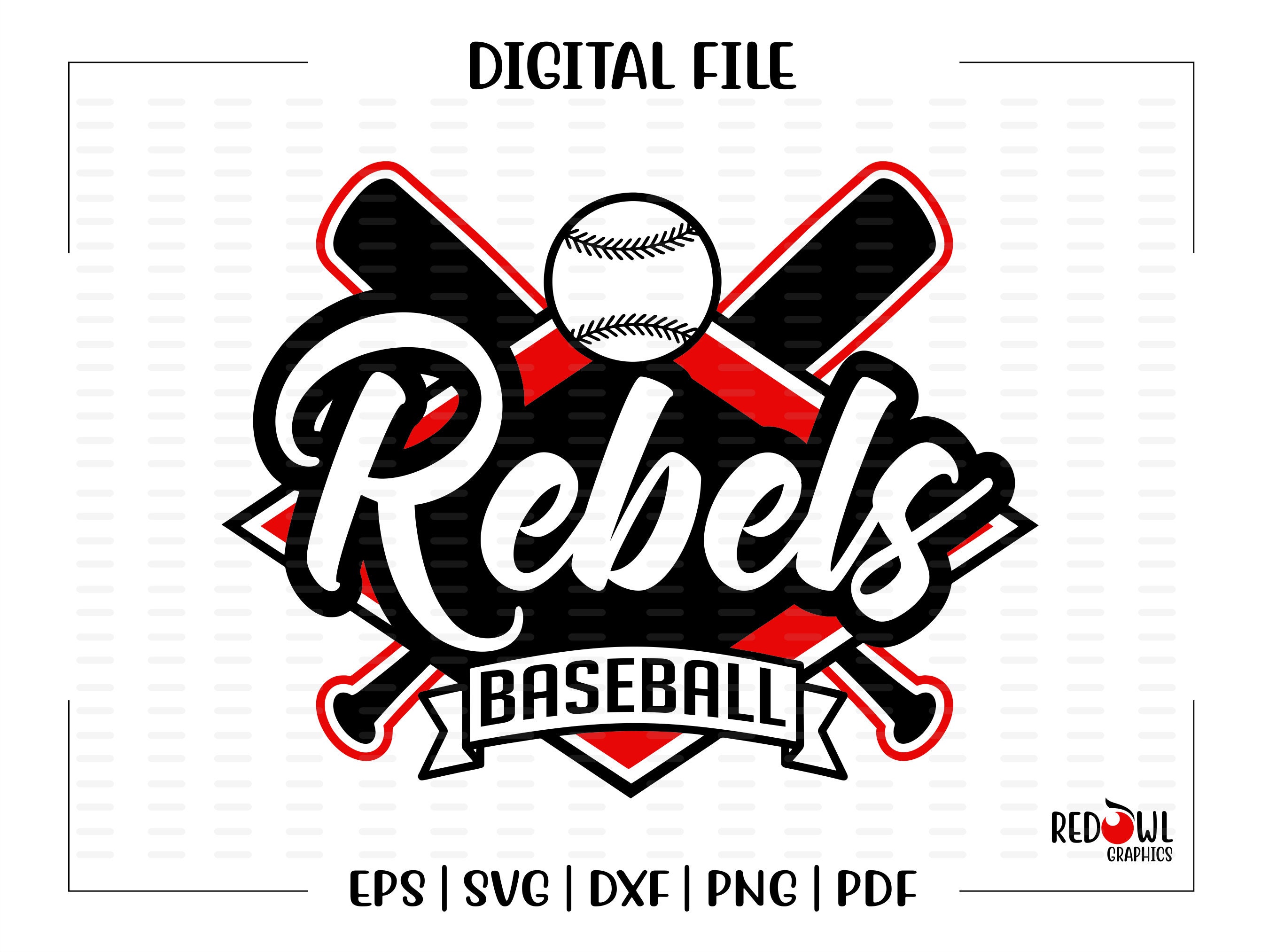 Baseball Svg Rebel Baseball Svg Rebel Rebels Baseball - Etsy