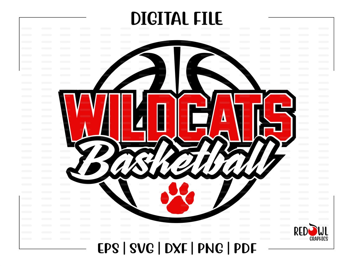 Basketball Svg Wildcat Basketball Svg Wildcat Wildcats | Etsy