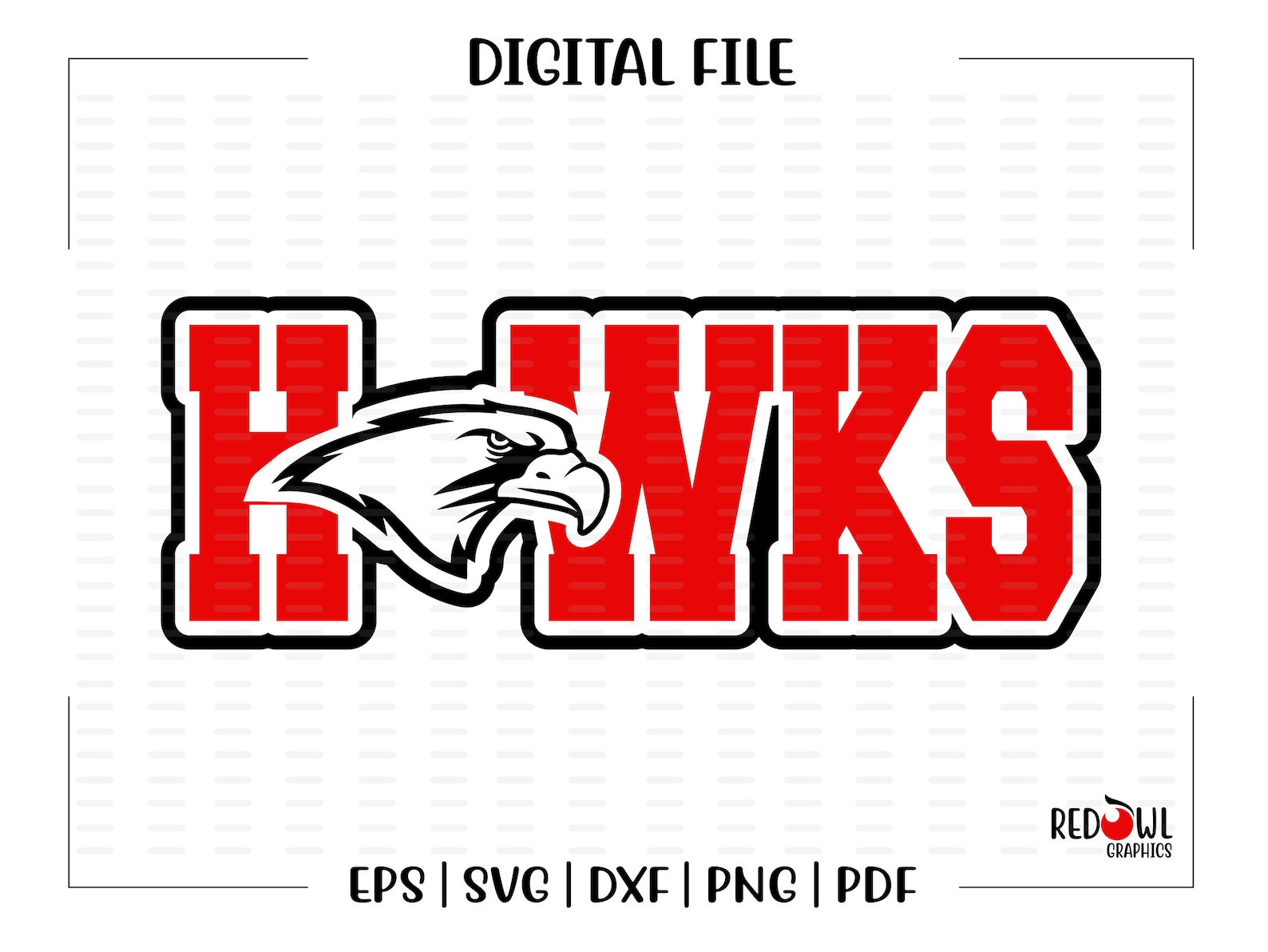 Hawk Svg Hawks Svg Hawk Hawks Svg Dxf Eps Png Pdf | Etsy