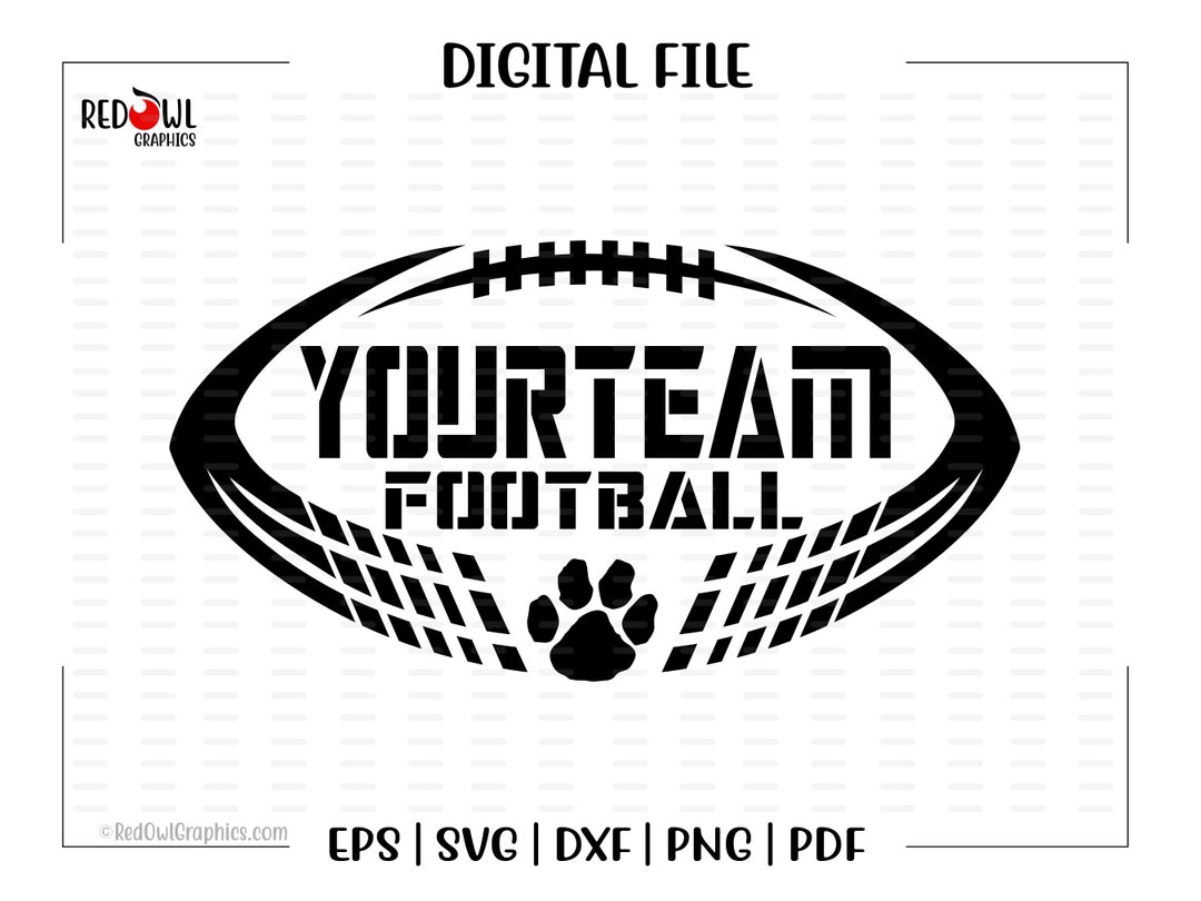 Custom, Personalized, Football Svg, Football, School, Team, Mascot, Svg ...