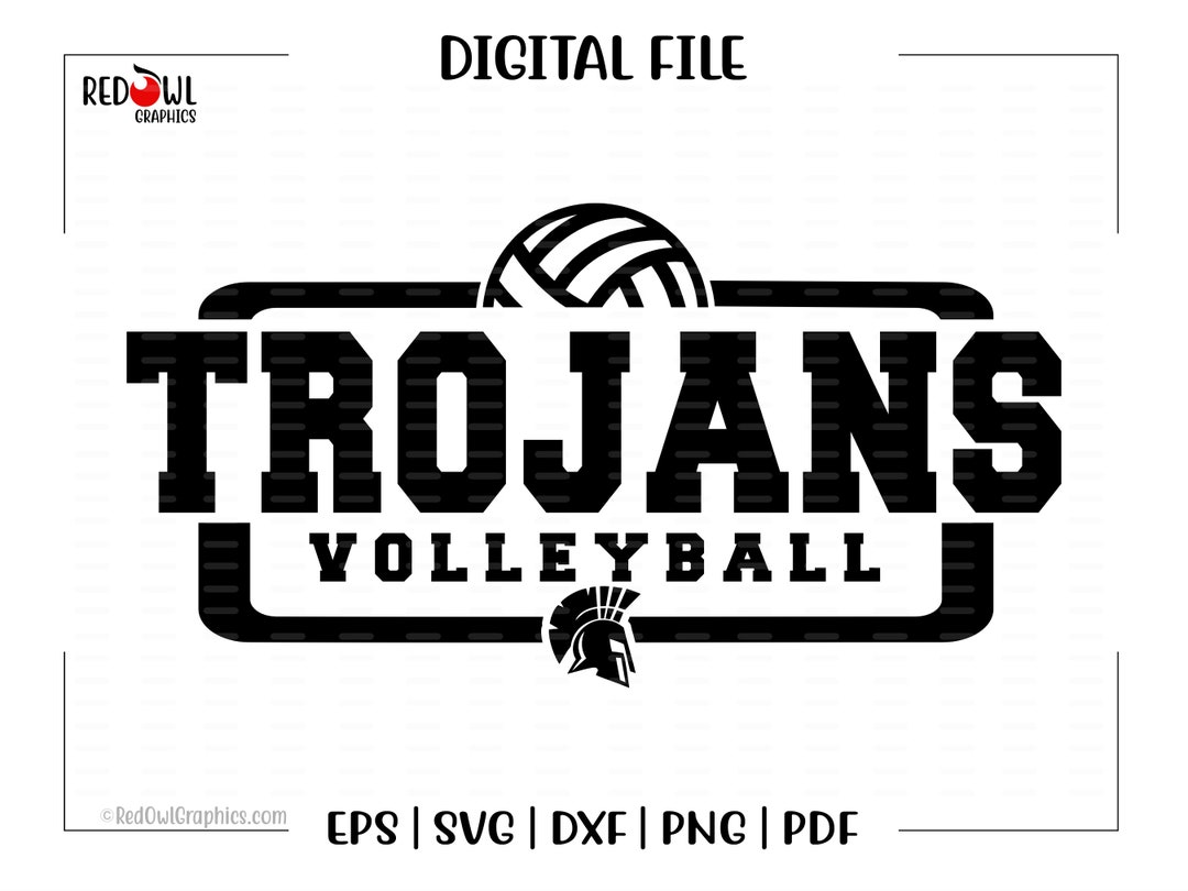 Volleyball Svg, Trojan Volleyball Svg, Trojan, Trojans, Volleyball, Svg ...