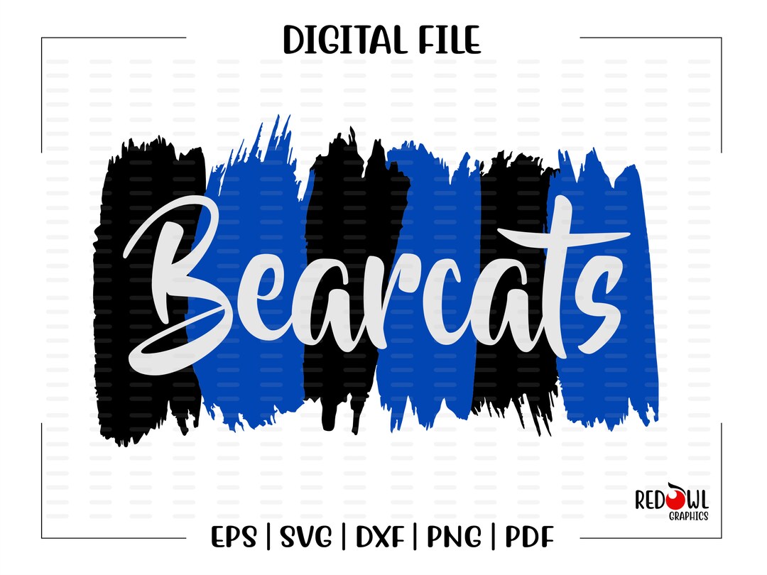 Bearcat Svg, Bearcats Svg, Bearcat, Bearcats, Mascot, School, Team ...
