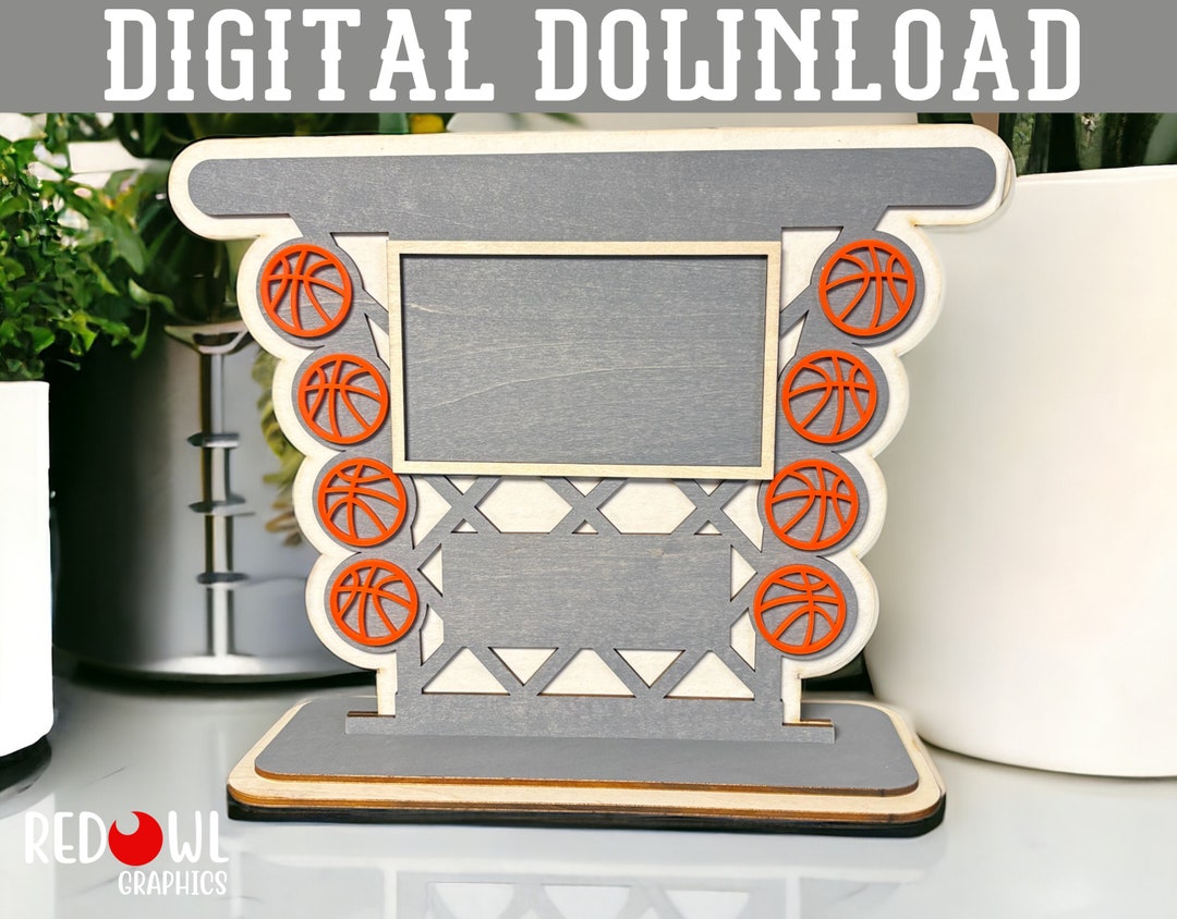 Basketball Frame Laser File, Basketball Gift, Laser Engraving ...