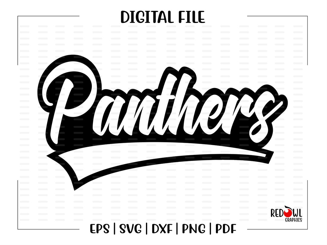 Panther Svg Panthers Svg Panther Panthers Clipart Mascot - Etsy