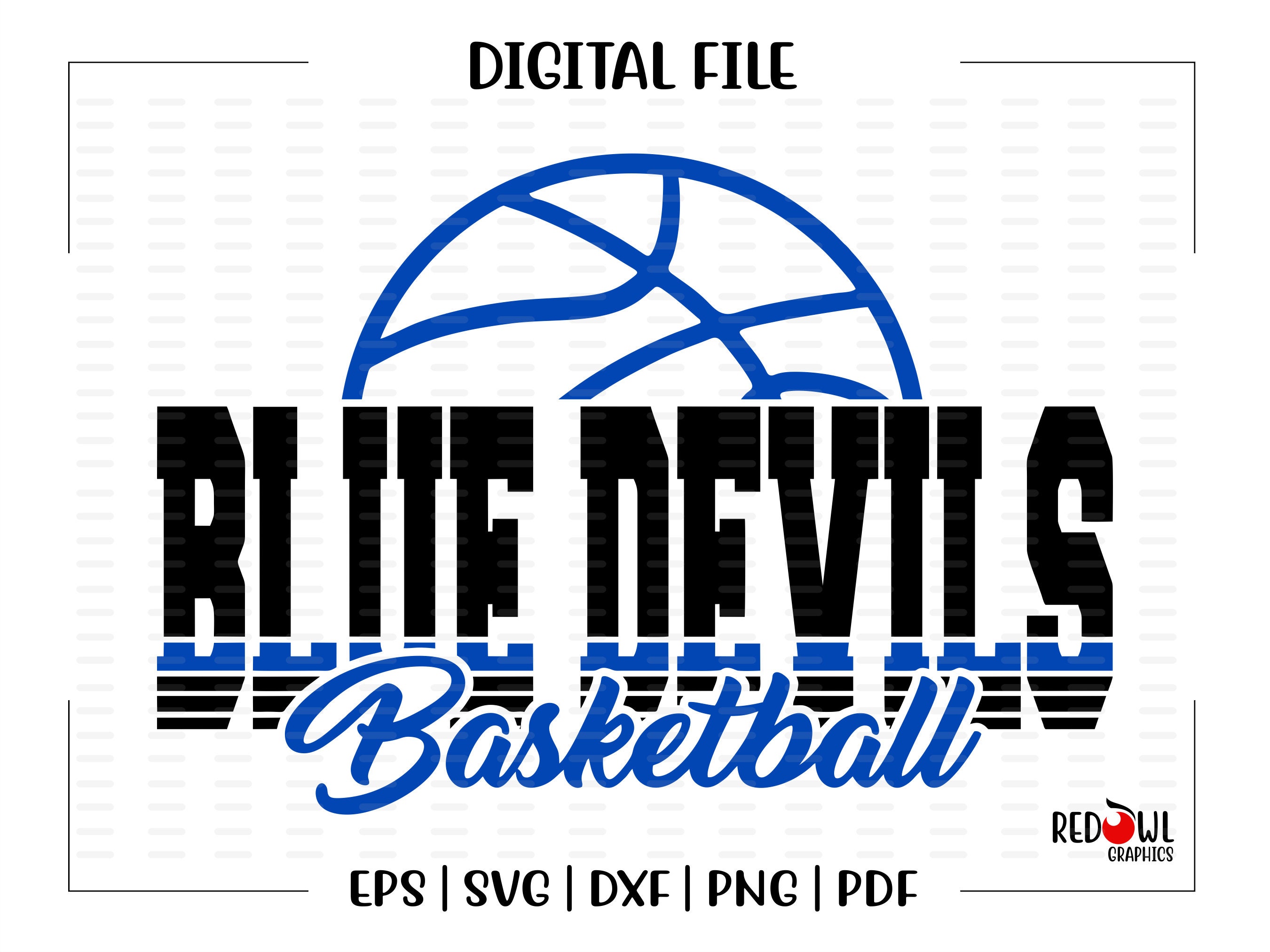 Basketball Svg Blue Devil Basketball Blue Devil Devil - Etsy