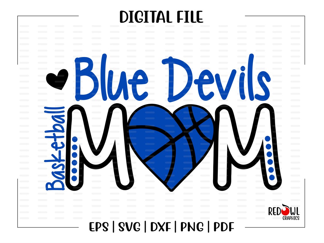 Basketball Mom Svg, Basketball Mom, Mom, Blue Devil, Devil, Basketball ...