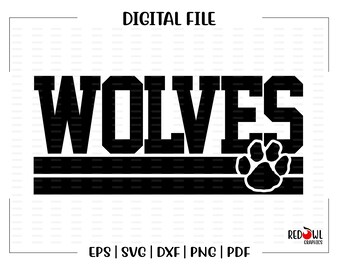 School Wolves Svg - Etsy