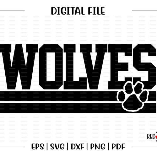 Wolves Svg Wolves Wolf Mascot School Svg Dxf Eps Png - Etsy