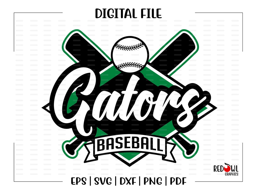 Gator Baseball Svg, Baseball Svg, Gator, Gators, Baseball, Svg, Dxf ...