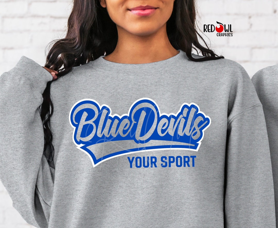 Blue Devil Shirt, Blue Devils T-shirt, Devil Sweatshirt, T-shirt ...
