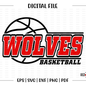 Basketball Svg, Wolves Basketball, Wolves, Wolf, Basketball, Svg, Dxf ...