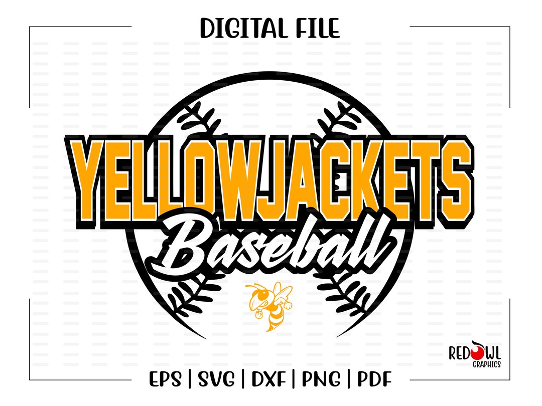 Baseball Svg, Yellowjacket Baseball, Yellowjacket, Baseball ...