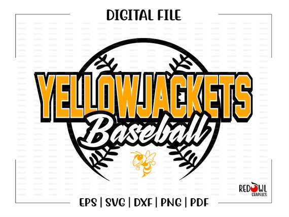 Baseball Svg Yellowjacket Baseball Yellowjacket Baseball - Etsy