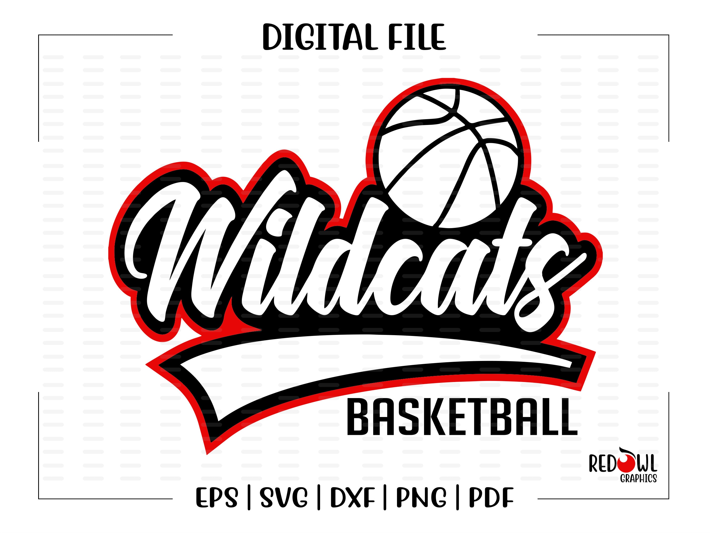 Basketball Svg, Wildcat Basketball Svg, Wildcat, Wildcats, Basketball ...