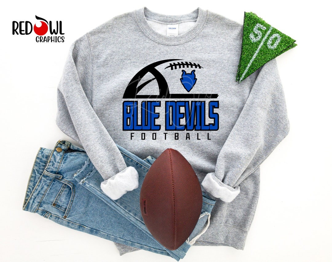 Football Shirt, Blue Devil Shirt, Blue Devil, Football, T-shirt ...