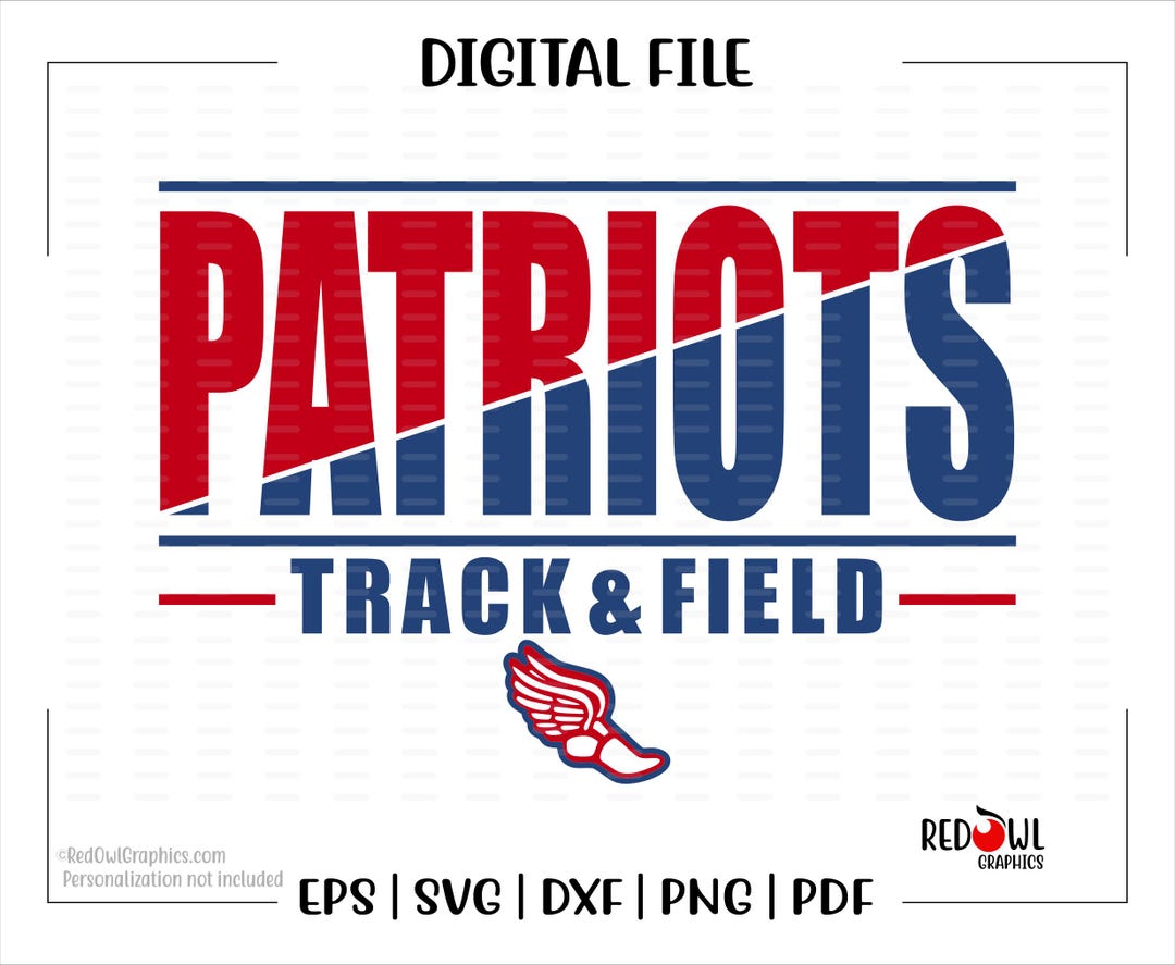 Track Svg, Patriot Track Svg, Patriot, Patriots, Track, Svg, Dxf, Eps ...