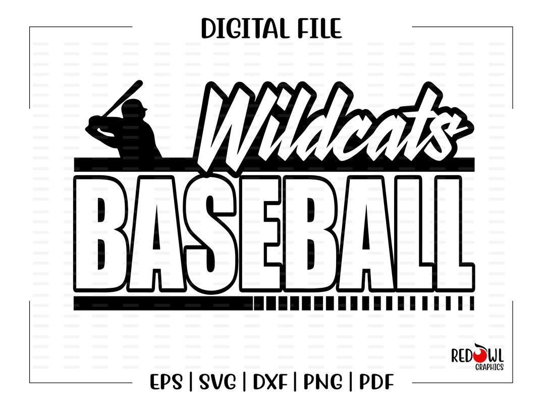 Baseball Svg, Wildcat Baseball Svg, Wildcat, Wildcats, Baseball, Svg ...