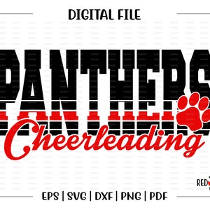 Cheer Svg Panther Cheer Svg Cheerleading Panther Panthers - Etsy