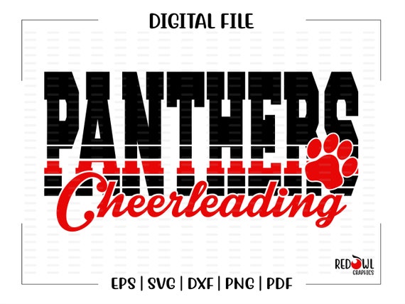 Cheer Svg Panther Cheer Svg Cheerleading Panther Panthers - Etsy