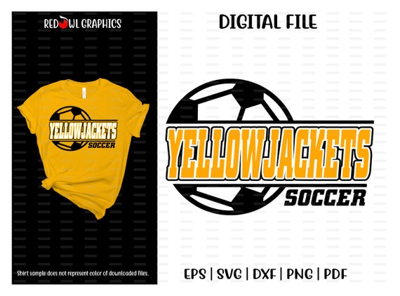 Yellow Jacket Soccer Svg Yellowjacket Soccer Svg Yellow - Etsy