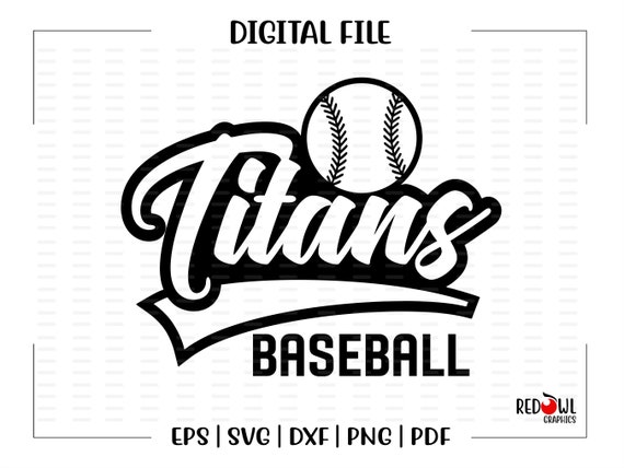 Titans Baseball Logo Vector
