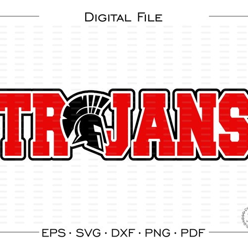 Trojans School Spirit Svg Retro Design Trojan Pride Png | Etsy